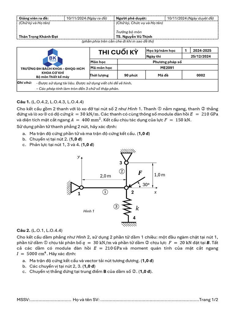 2024.12.25 - de Thi HK241 - Phuong Phap So - Deso02 - DapAN | PDF
