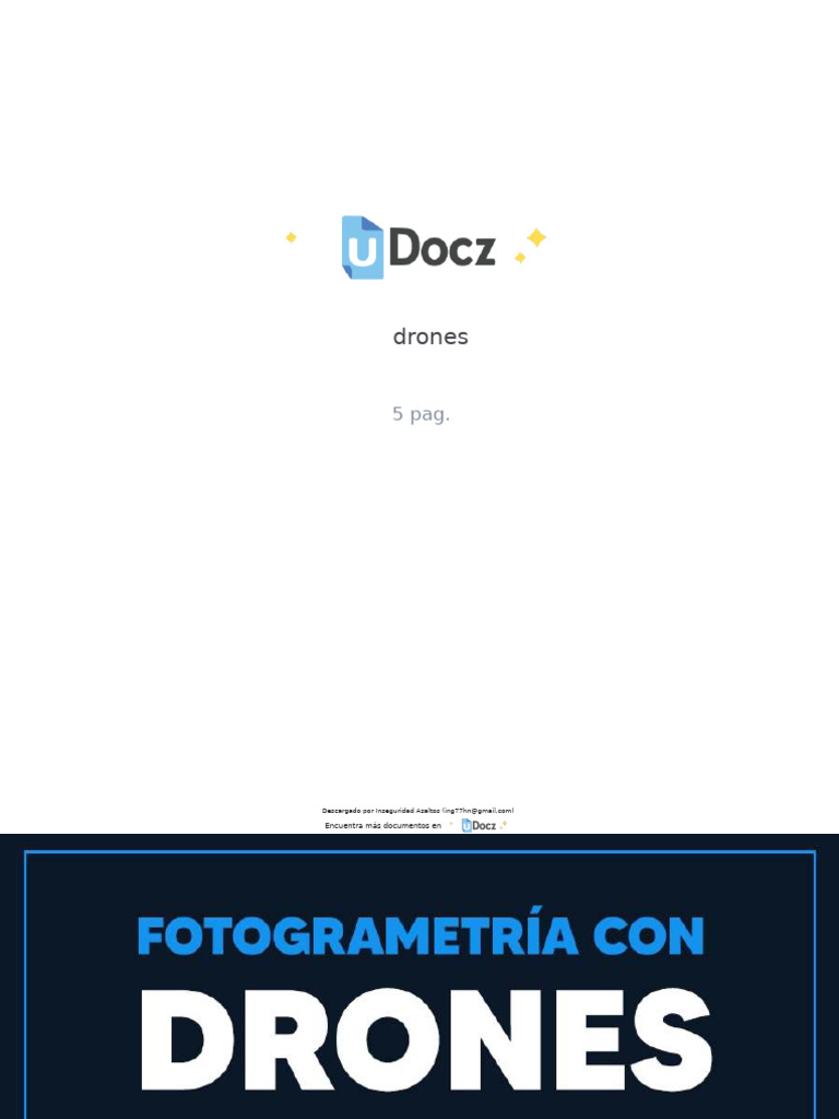Fotogrametria Drones PDF | PDF