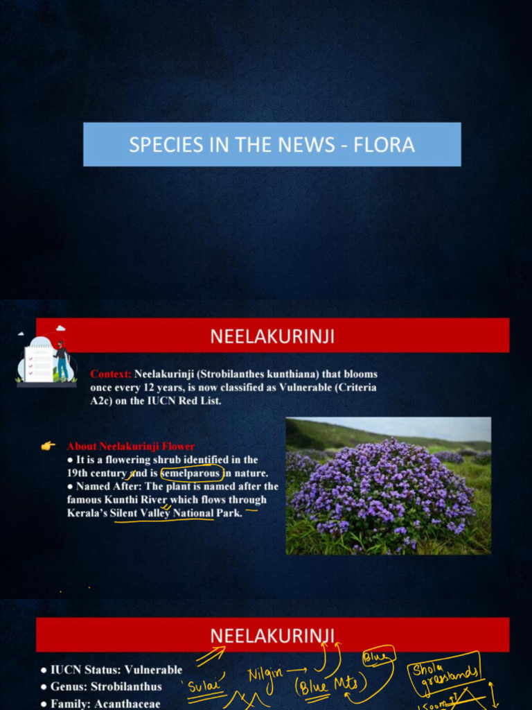 Species in The News by Dipendra Sir | PDF