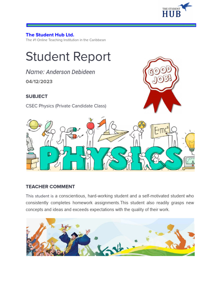 Anderson Debideen_CSEC Chemistry_ November Student Report.docx - Google ...
