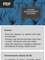 Human Environment System Diss | PDF | Natural Environment | Human