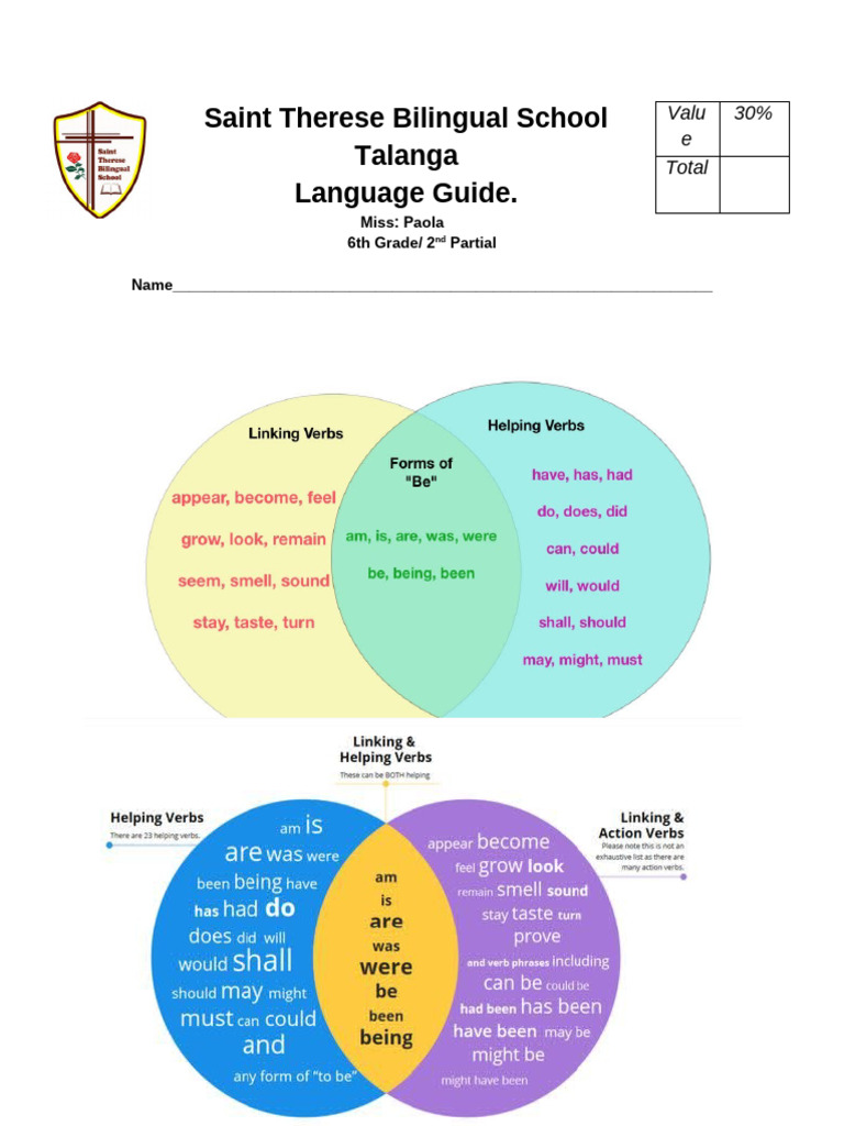 Study Guide - 6th Grade - 2nd Partial - Language | PDF