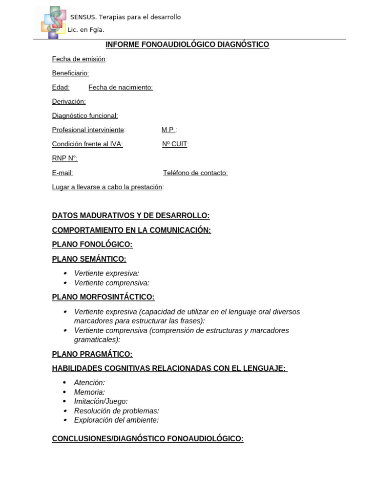 Modelo informe valorativo | PDF