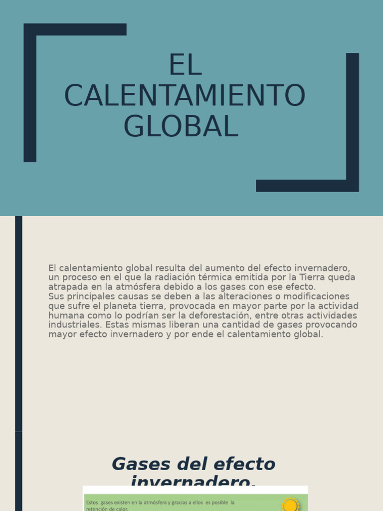 El calentamiento global | PDF