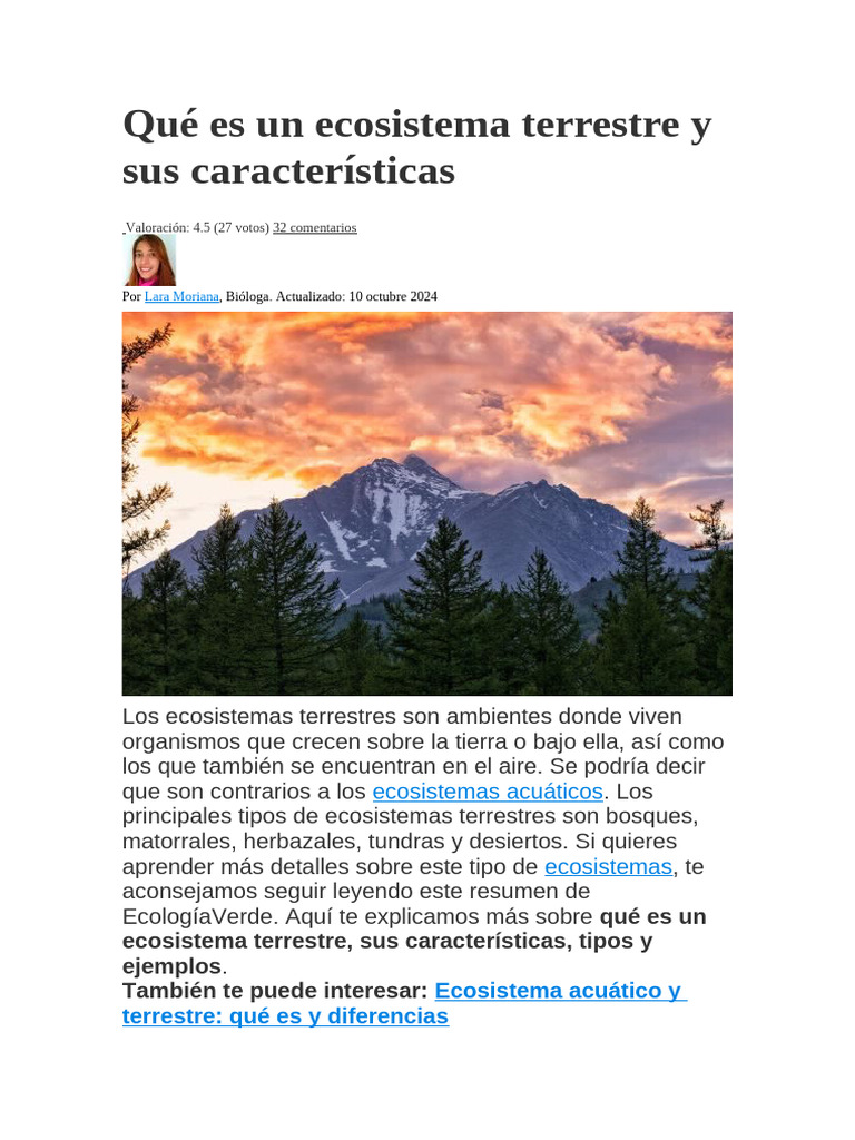 ecosistema | PDF | Ecosistema | Suelo