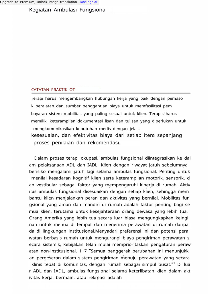 Functional Ambulation Activities-Id - Doclingo - Ai | PDF