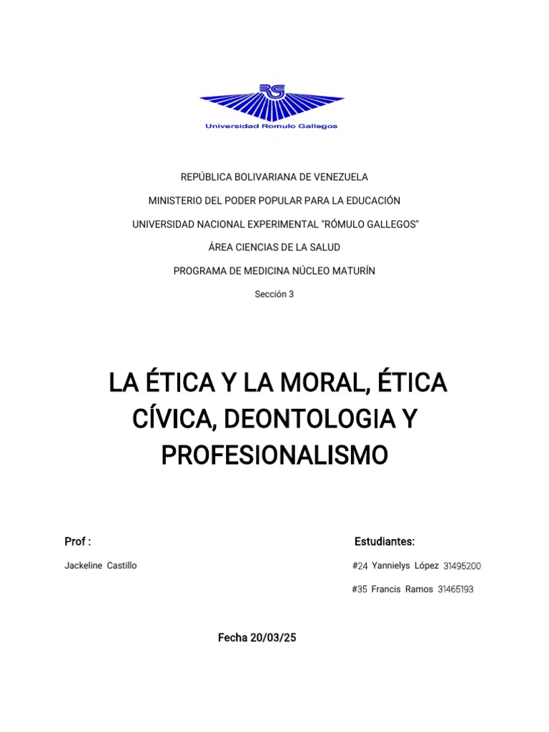 Ensayo Bioetica y Moral | PDF | Moralidad | Comportamiento