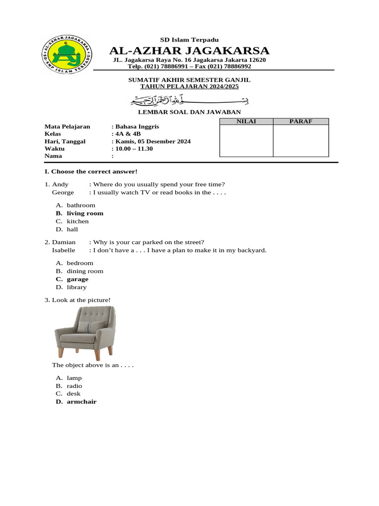 SAS English 1st Semester | PDF