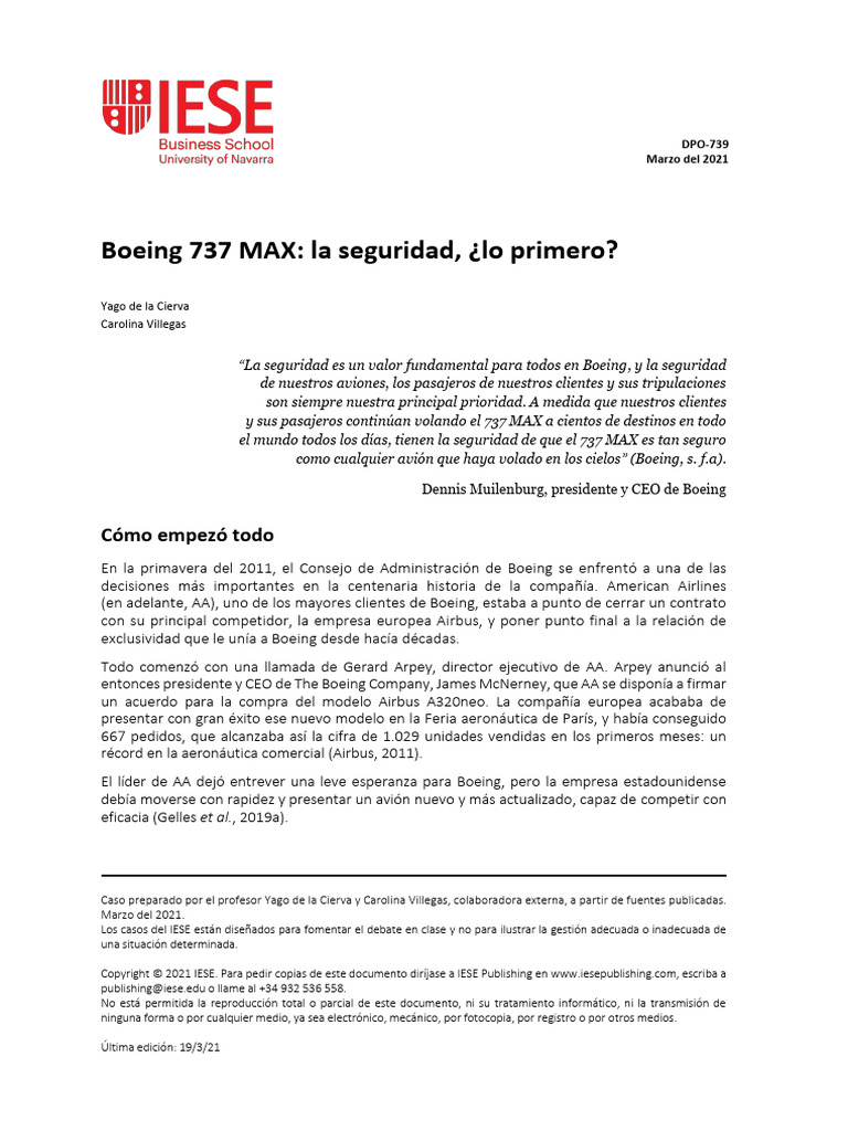 Caso Boing 747 | PDF | Boeing | Aviación