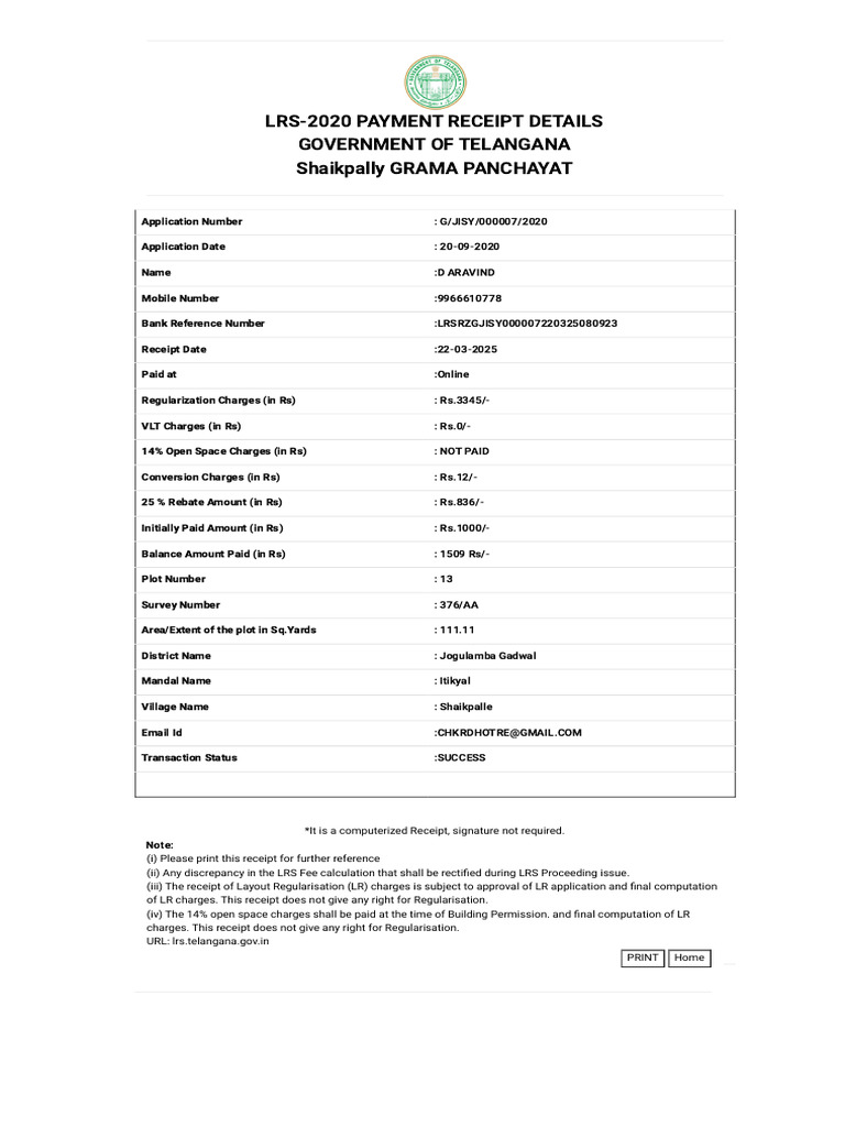 LRS Payment | PDF | Payments