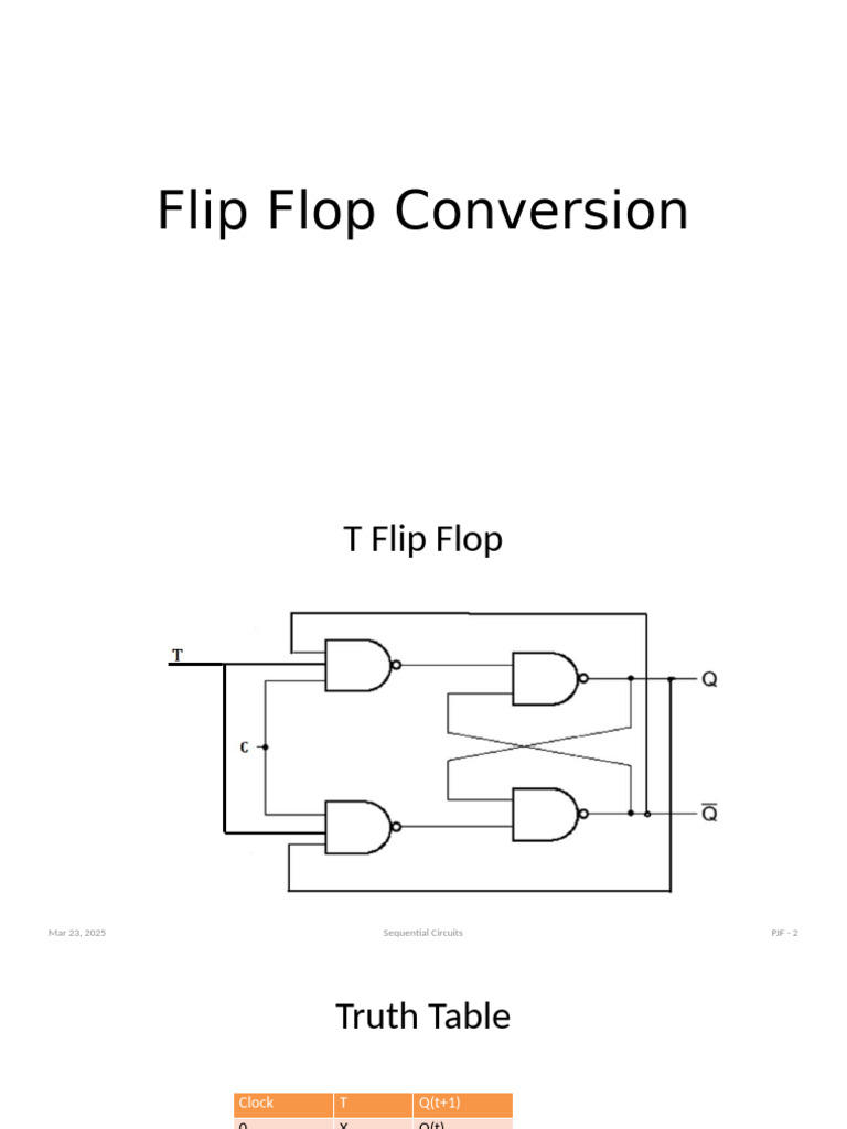 Flip Flop Conversion | PDF