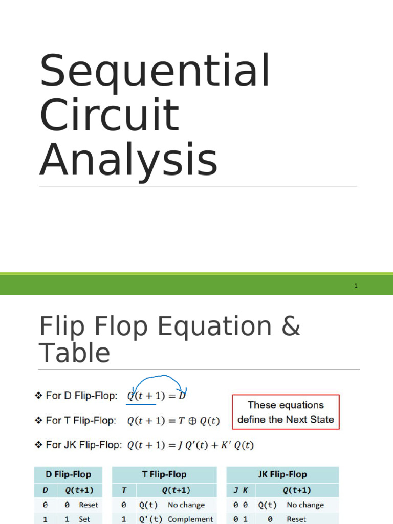 Lect 21 - Sequential Circuit Analysis | PDF | Applied Mathematics | Electronic Design