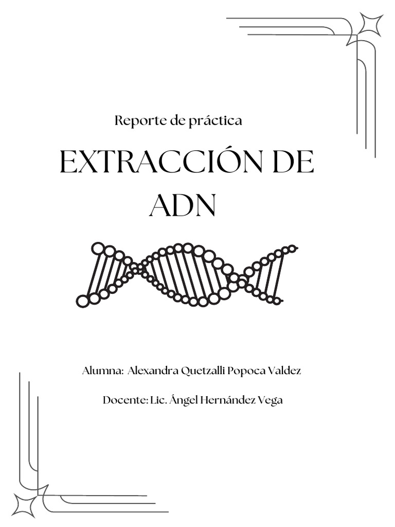 Documento A4 Portada de Proyecto Sencillo Blanco PDF | PDF | Adn | Biología Celular)