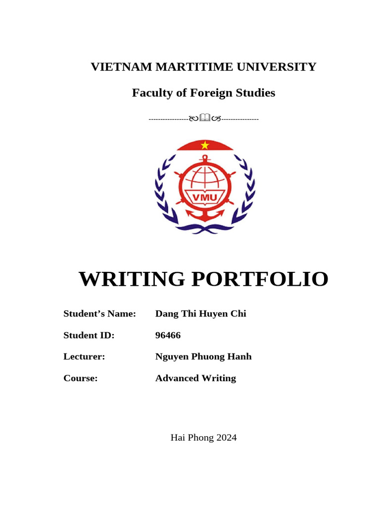 Advanced Writing Portfolio - Dang Thi Huyen Chi | PDF
