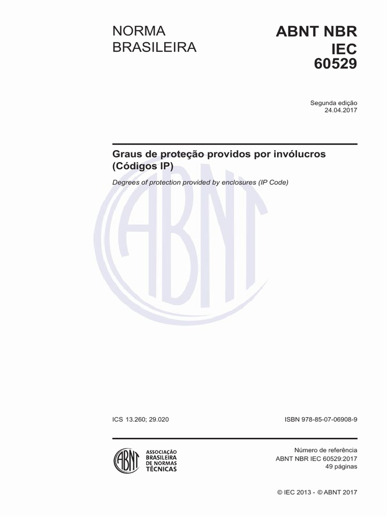 Abnt NBR Iec 60529-2017 | PDF