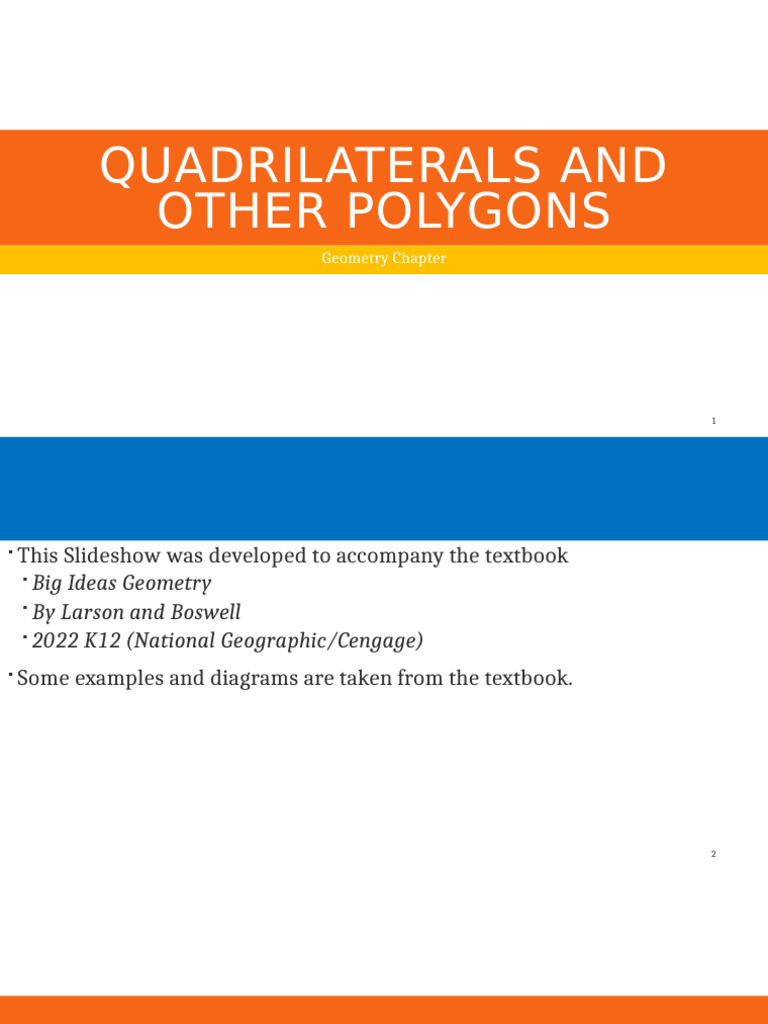 Geometry 07 Quadrilaterals and Other Polygons | PDF | Rectangle | Polytopes