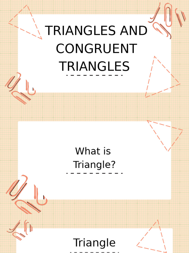 Types of Triangles and Congruence | PDF