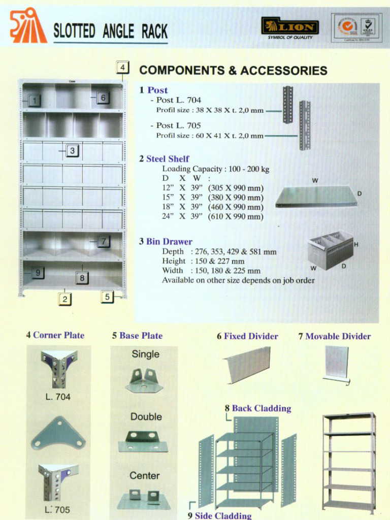 Brosur Slotted Angle | PDF