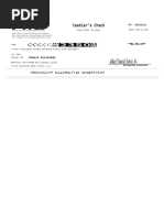 Chase Bank Check Template Sample | PDF
