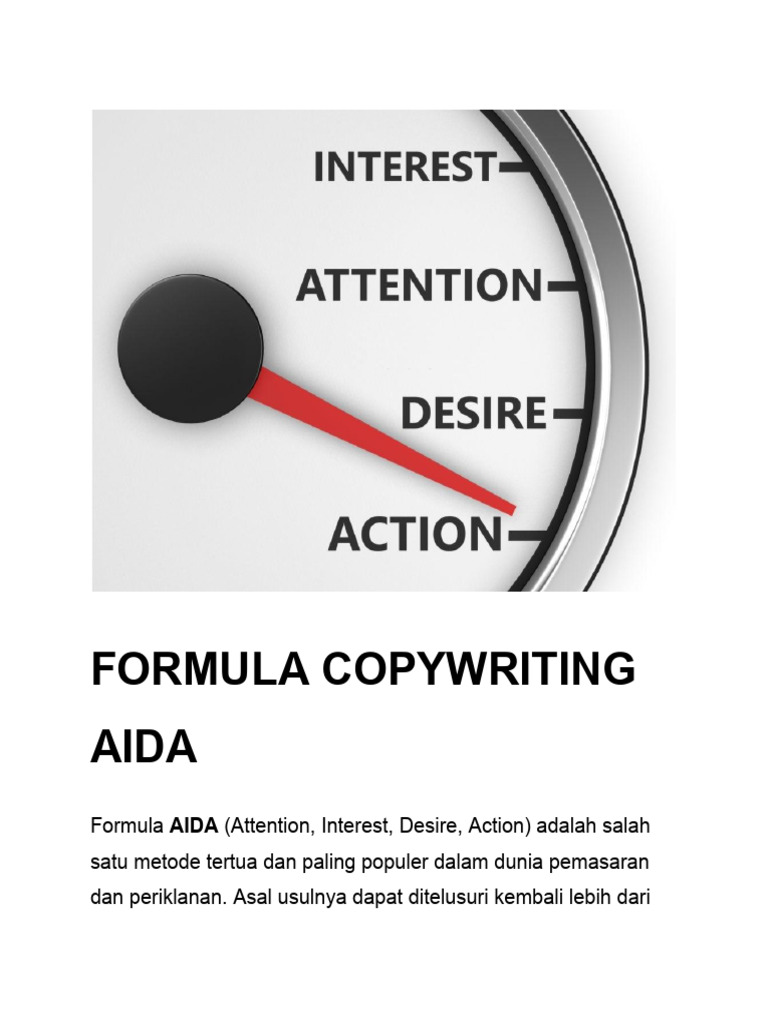 Memahami Formula AIDA dalam Copywriting | PDF