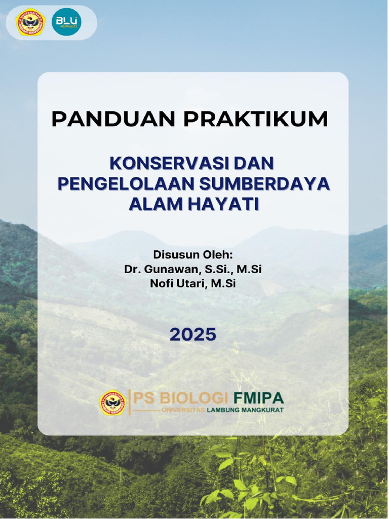 Panduan Praktikum Konservasi SDA Hayati | PDF