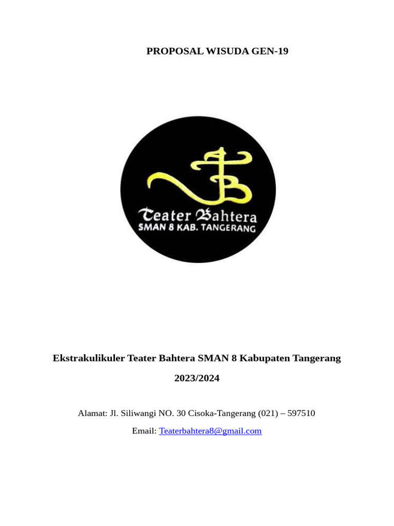 Proposal Wisuda Gen 19-1 | PDF