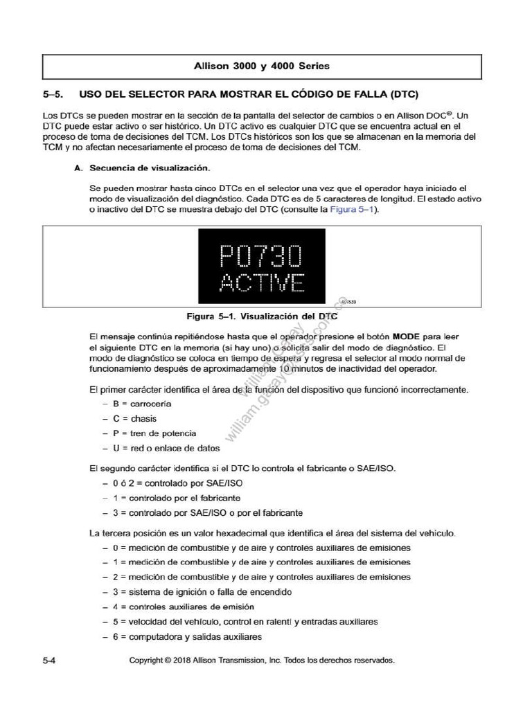 Fault Codes TA ALLISON | PDF