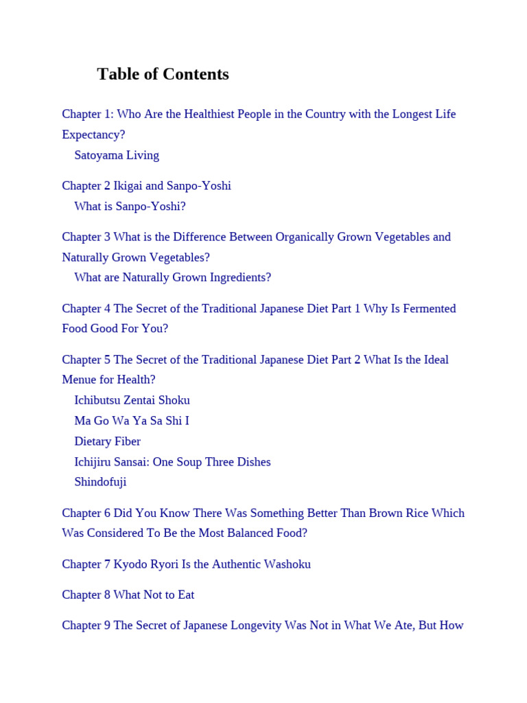 Ikigai Diet: Principles and Menu Guide | PDF