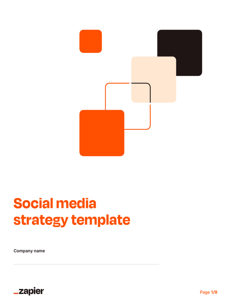 Social Media Strategy Template | PDF | Social Media Marketing | Popular ...
