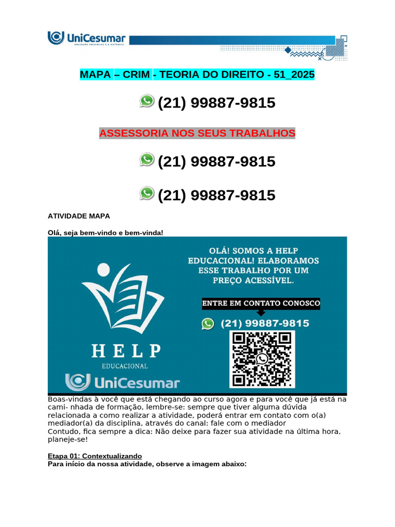 Mapa - Crim - Teoria Do Direito - 51 - 2025 | PDF | Legislação | Justiça