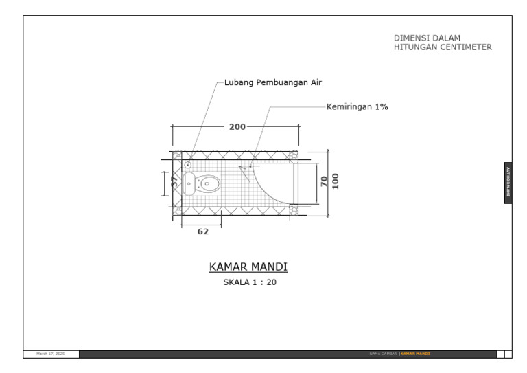 Denah Kamar Mandi | PDF