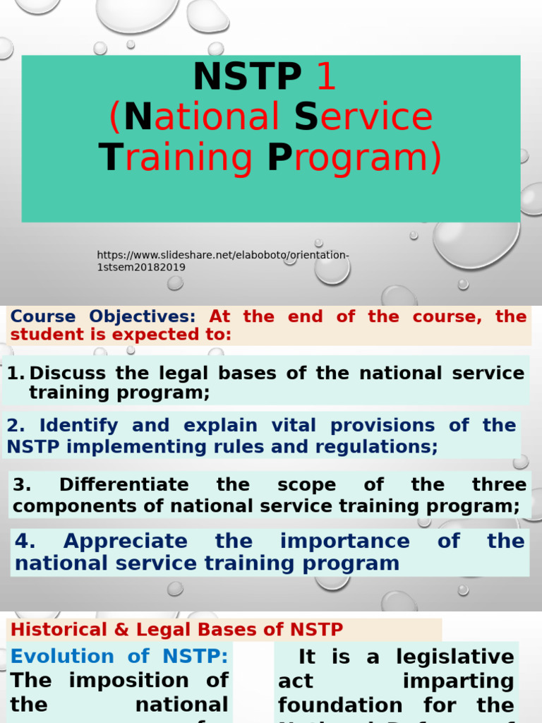 NSTP 1 NSTP IRR Historical Legal Bases | PDF | Philippines