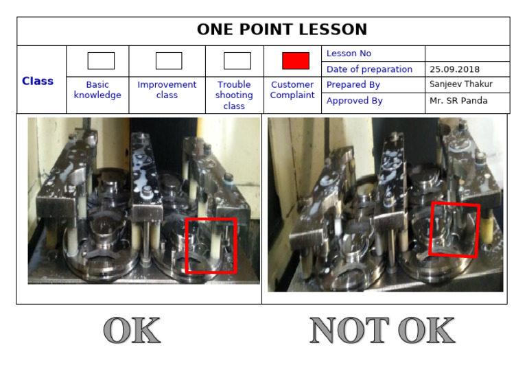 One Point Lesson on Customer Complaints | PDF