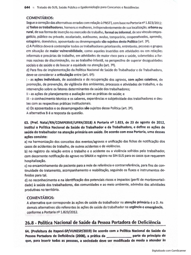 Pessoa Portadora de Deficiência | PDF