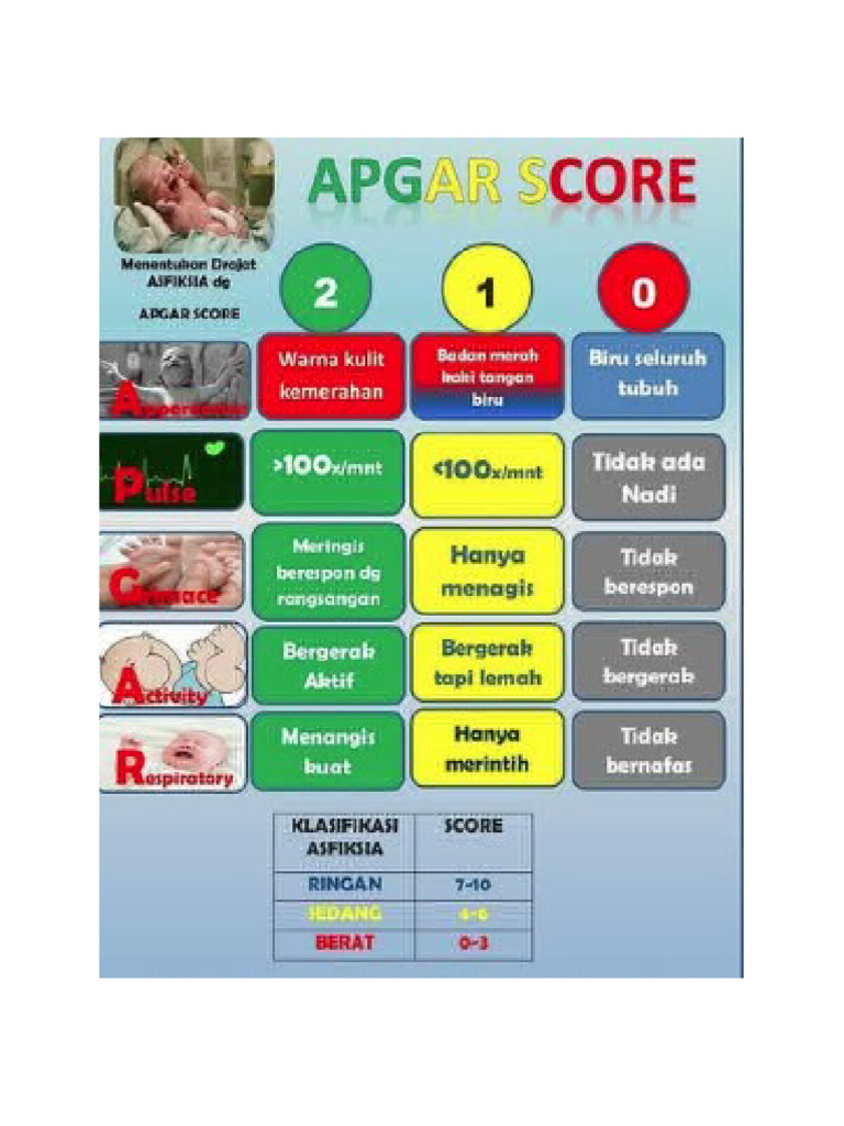 Penilaian APGAR SCORE | PDF