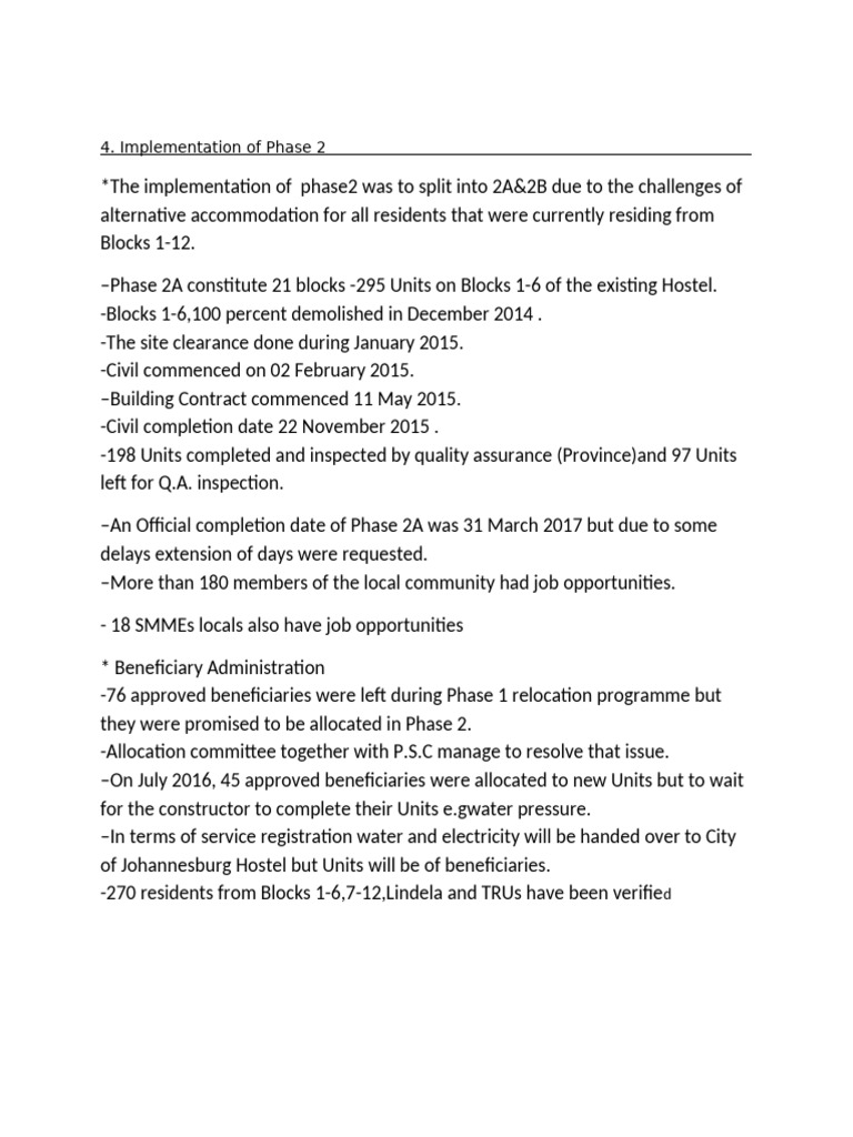 Implementation of Phase 2 | PDF