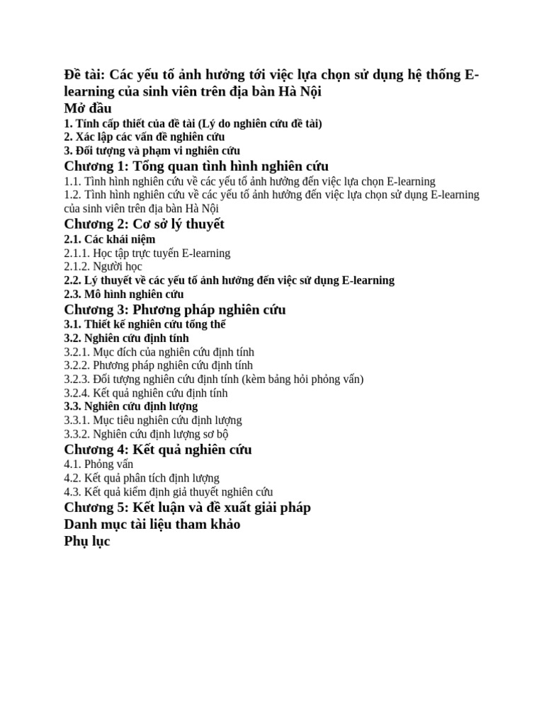 Dàn Bài NCKH | PDF