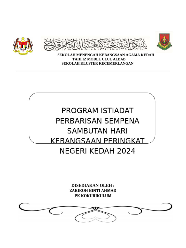 KK Program Kawad Peringkat Negeri | PDF