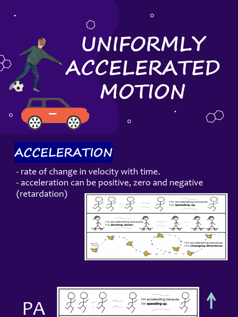 L1 Uniformly Accelerated Motion | PDF | Speed | Acceleration