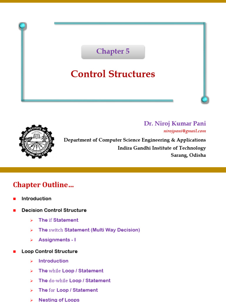 Chapter 05 - Control Structures | PDF | Control Flow | Software Development