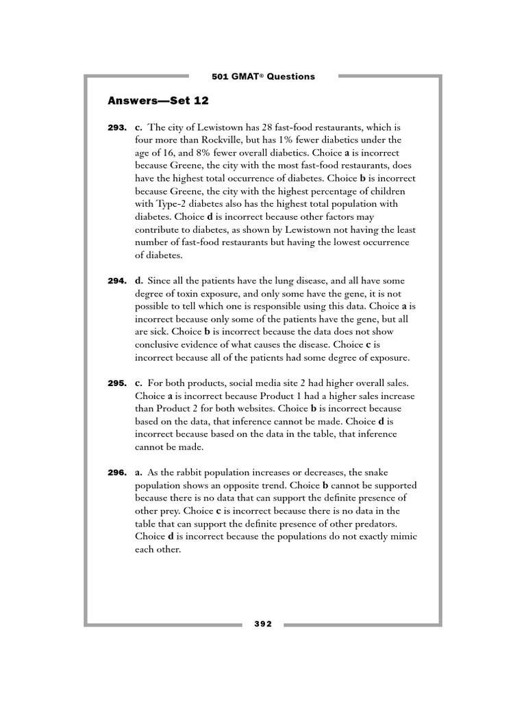 Table Analysis Practice Exercises Solutions | PDF | Diabetes