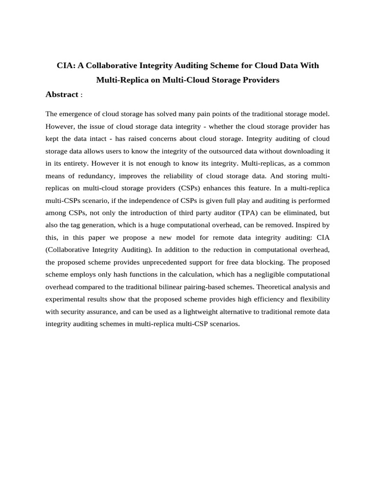 Integrity Auditing Pdf