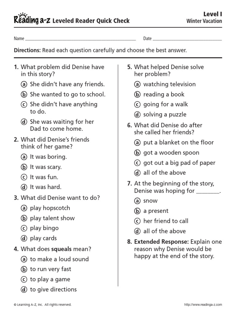 Winter Vacation Question | PDF