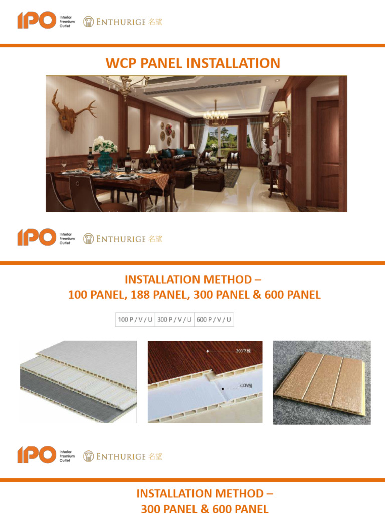 IPO_WCP_Panel_Installation | PDF | Drywall | Wall