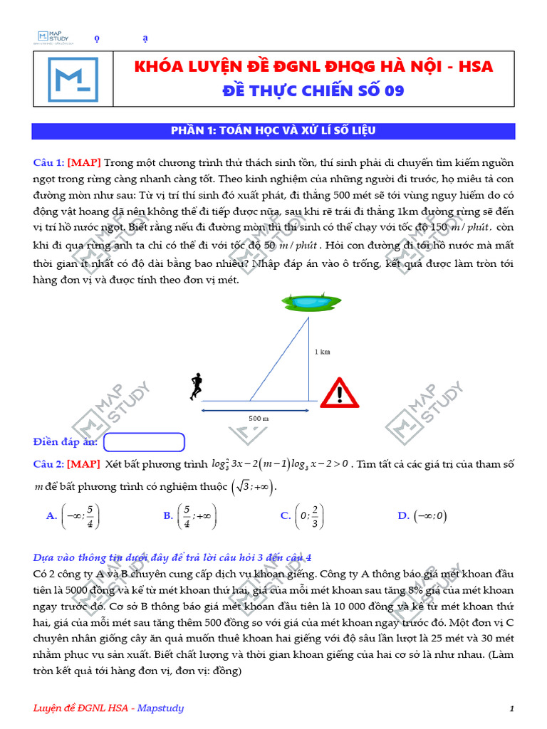 De Luyen Tap Dinh Luong - So 9 Map | PDF