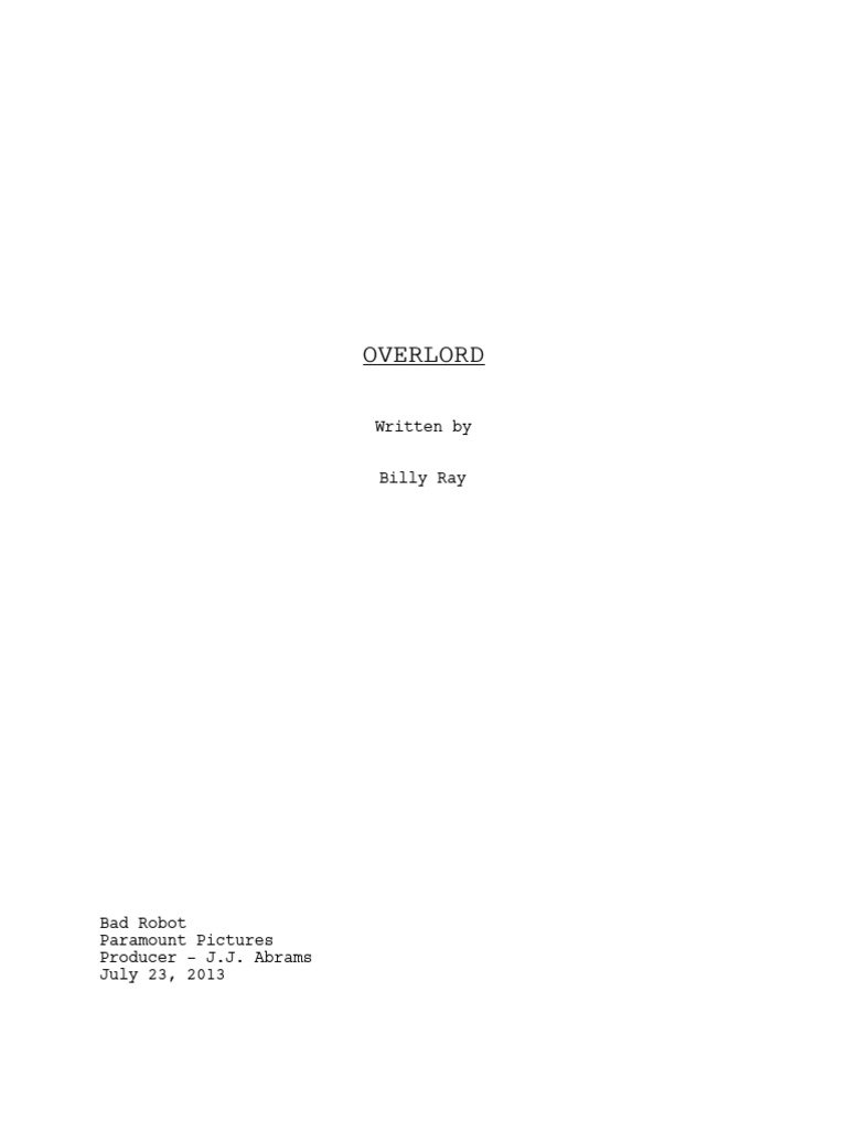 Overlord 2018 | PDF