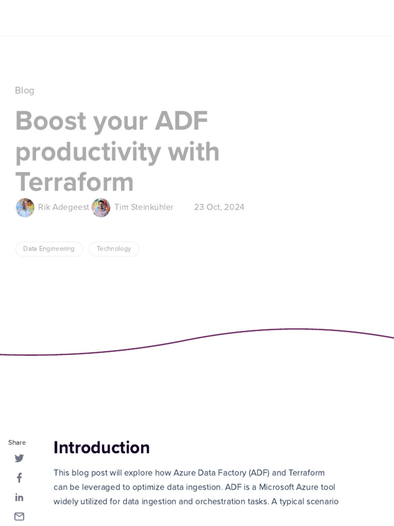 Boost Your ADF Productivity With Terraform - Xebia | PDF | Databases | Parameter (Computer ...