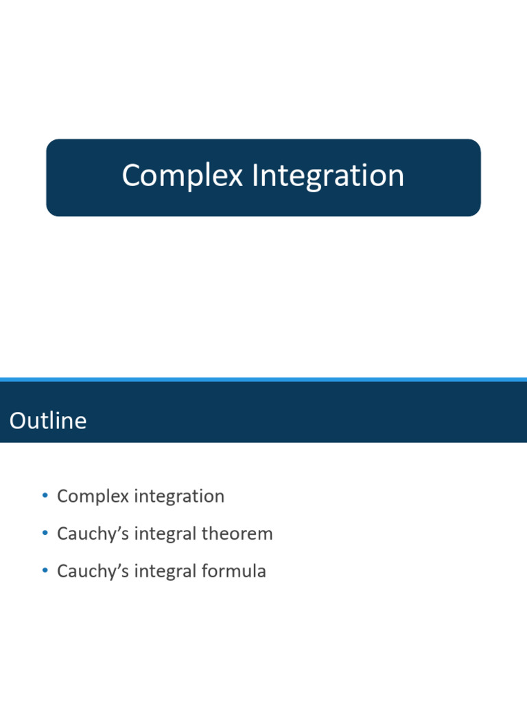 CA3 - Complex Integration - Annotated 241113 Final | PDF | Integral | Mathematical Objects