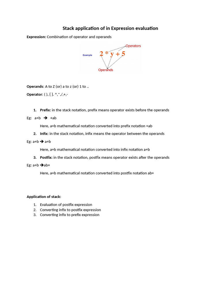 Stack-Based Expression Evaluation | PDF | Computer Programming ...