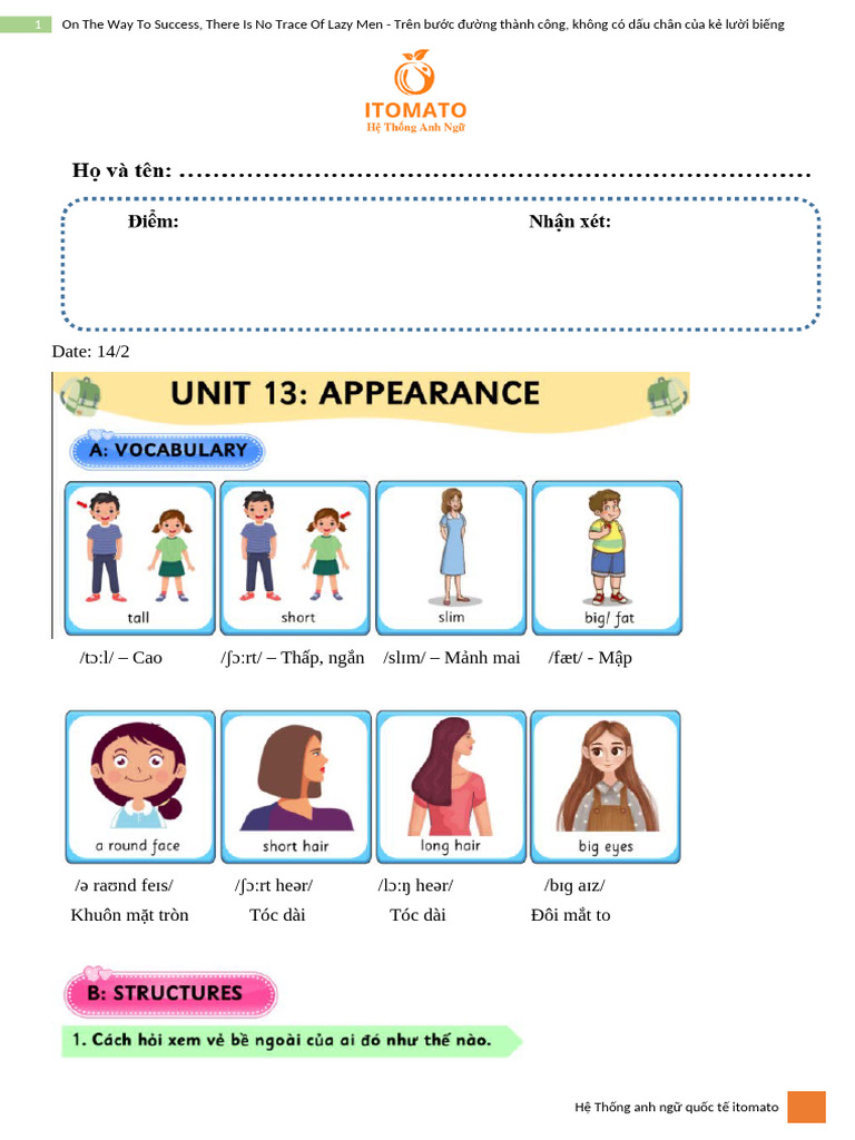 12.2 Unit 13 Lesson 1 | PDF